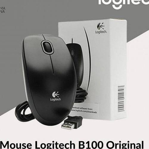 Jual Logitech Mouse Kabel B100 Cable mouse logitech b100 Ori 100% - Kab ...