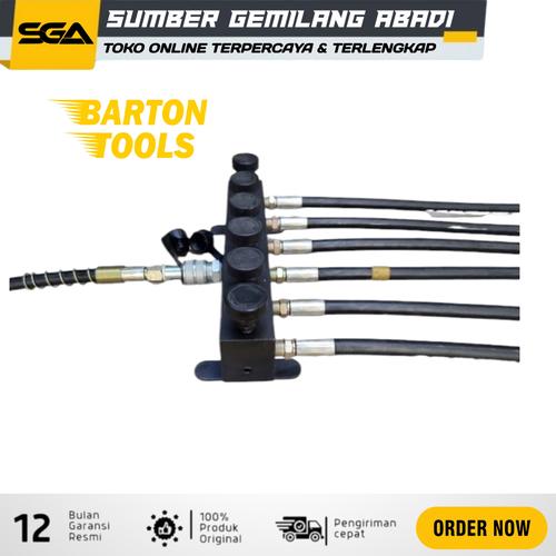 Jual 700 bar 6 Port 3/8" Hydraulic Manifold Cabang 6 Hidrolik 70 MPa ...