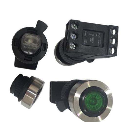 Jual explosion proof push button illuminated lampu led 220v NO NC 30mm ...