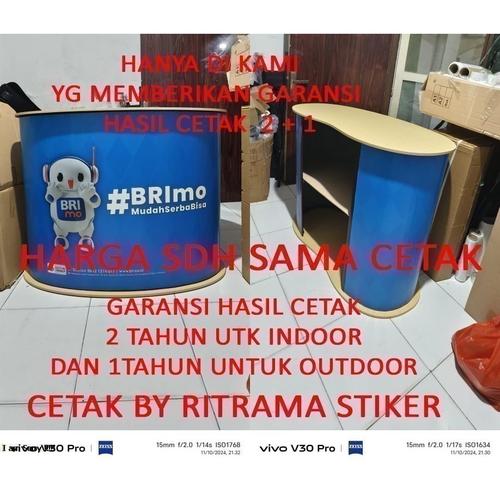 Jual Poly counter/ Event desk / Easy Counter Meja Lengkung - plus cetak ...