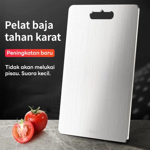 Promo Stainless Steel Cutting Board Papan Potong Sayur Daging Buah ...