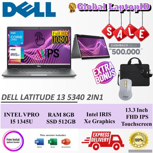 Jual Laptop TouchScreen Dell Latitude 13 5340 2in1 Intel VPRO i5 1345U ...