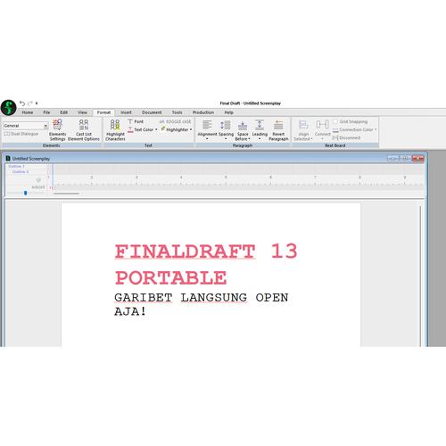 Jual Software APlikasi Menulis NASKAH SKENARIO FINALDRAFT FINAL DRAFT ...
