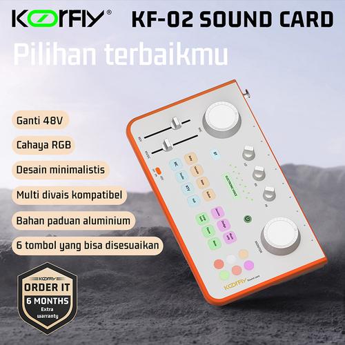 Jual KOORFLY KF02 48V soundcard profesional perangkat kontrol Kartu Suara Mixer Bluetooth Cocok ...