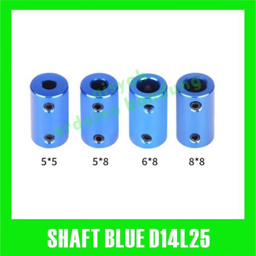 Jual SHAFT COUPLING FLEXIBLE CARDAN JOINT BLUE ALUMUNIUM COUPLER 3D ...