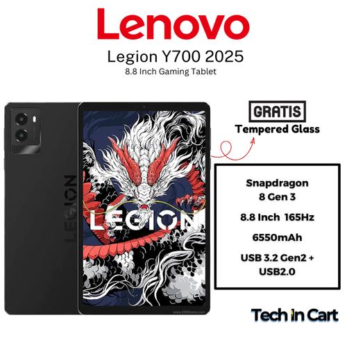 Jual Lenovo Legion Y700 2025 8.8 Inch Gaming Tablet Snapdragon 8 Gen3 165Hz - Black, 16GB/512GB ...
