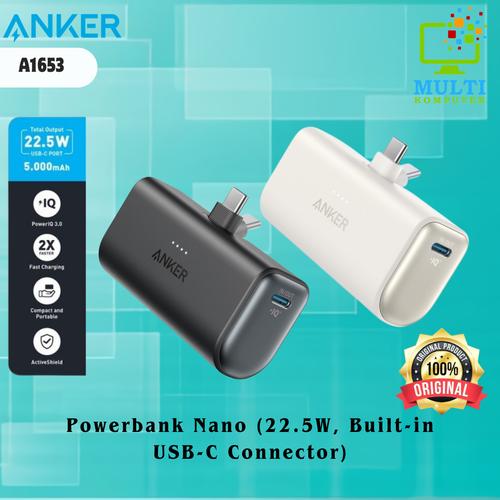 Jual Anker Powerbank Nano (22.5W, Built-in USB-C Connector) – A1653 ...