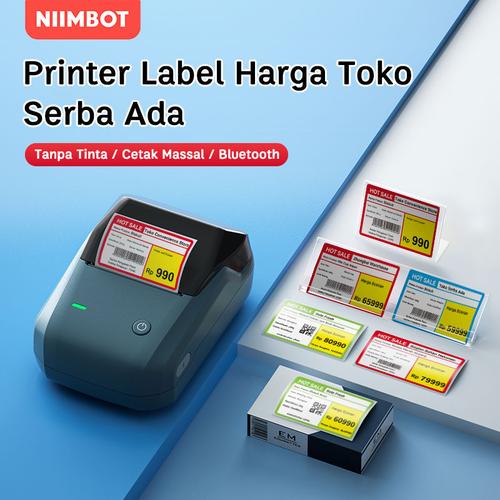 Promo NIIMBOT B1 Printer Stiker Label Harga, Alat Pembuat Harga dan ...