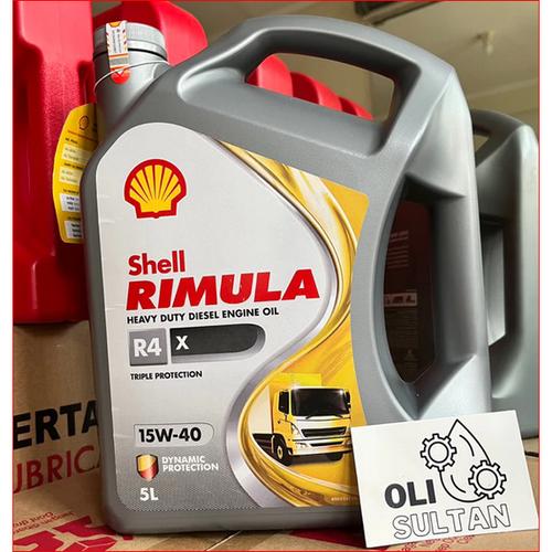 Jual Oli Shell RIMULA R4X SAE 15W-40 5L Have Duty Diesel Engine Oil ...