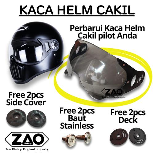 Jual KACA HELM PILOT CAKIL RETRO KLASIK FULL FACE - SMOKE - Jakarta ...