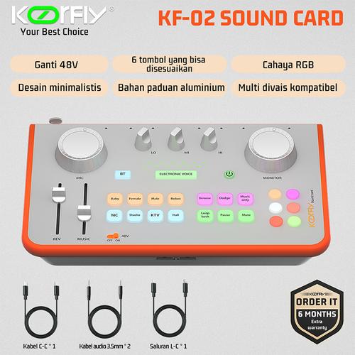 Promo KOORFLY KF02 48V kartu suara profesional dilengkapi dengan kontrol suara Bluetooth dan ...