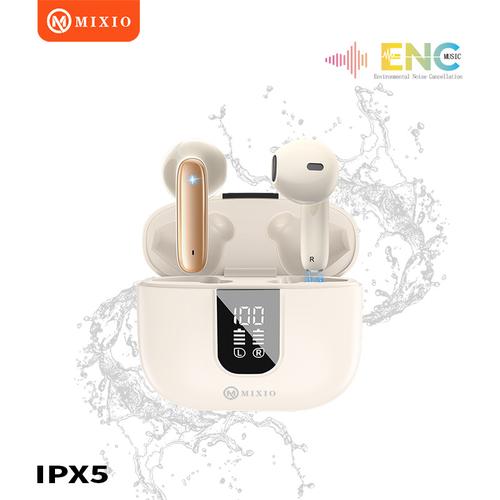Promo MIXIO X30 ENC AI For Clear Call Auto Noise Cancelling Semi In Ear ...