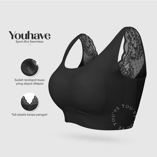 Promo You’ve BH Seamless Sport Bra Seamless Wanita Tanpa Kait 100112 ...