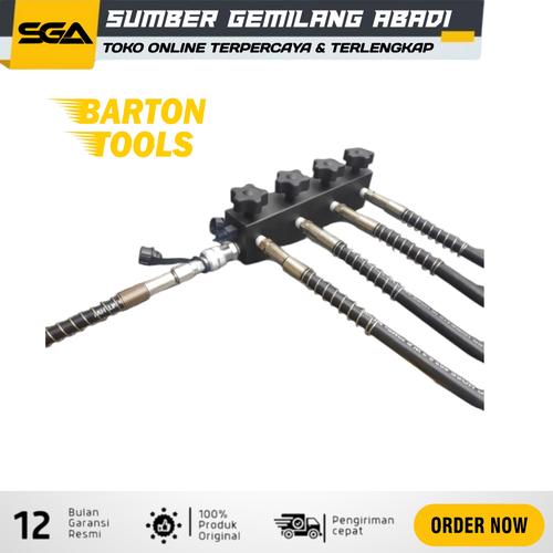 Jual 700 bar 4 Port 3/8" Hydraulic Manifold Cabang 4 Hidrolik 70 MPa ...