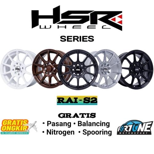 Jual Velg HSR Ring 14 Type Rai S2 Hole 8X100-114 Model Velg Rata R14 ...