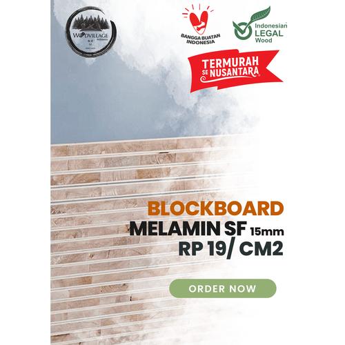 Jual CUSTOM BLOCKBOARD MELAMINE / MELAMINE BLOCK / BBMIN SINGLE FACE ...