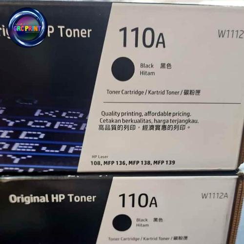 Jual HP Toner 110A Black Original Laser Cartridge [W1112A] - Jakarta Selatan - GRC PRINT | Tokopedia