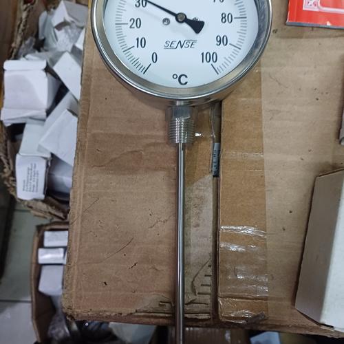 Jual Termometer gauge Sense 4" inch 0-100⁰C model Raket stik 20cm drat ...