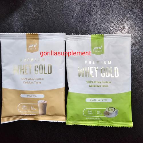 Jual PROVUS Premium Whey Gold 1 Sachet | 1 Serving PV Whey Protein ...
