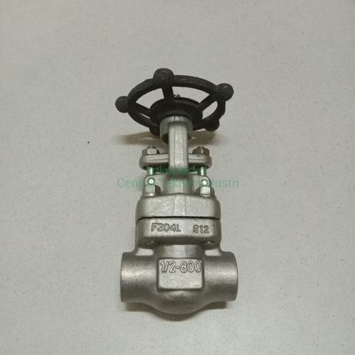 Jual Gate Valve SW 2" inch Stainless Ss304 Class 800 DN 50 Socket Weld ...
