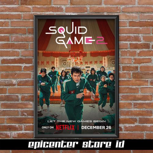 Jual Poster Squid Game Season 2 - Official 2 + Frame - Hitam, 40x60 ...