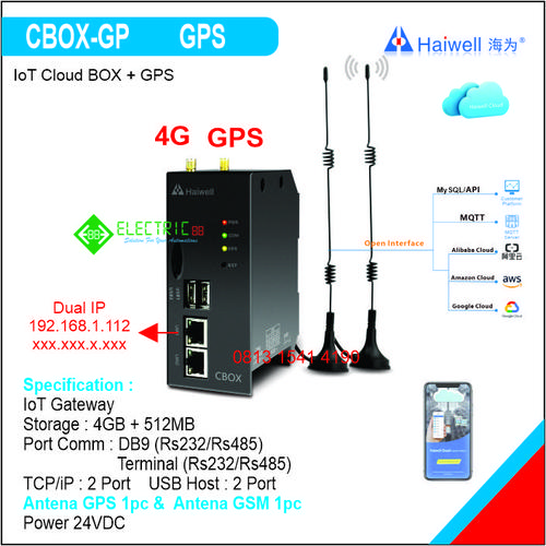 Jual CBOX-GP, Haiwell IoT Cloud Box Wifi + 4G + GPS - Kota Tangerang Selatan - Electric88 ...
