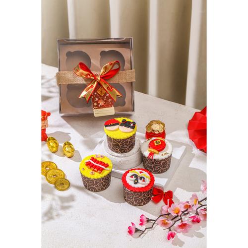 Jual CNY2025/Cupcake Spesial CNY Isi 4/Kue Imlek/Imlek/Hampers/Parcel ...