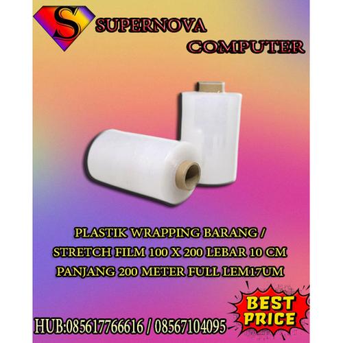 Jual Plastik wrapping barang / stretch film 100 x 200 Lebar 10 cm ...