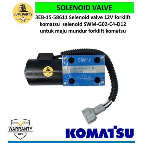 Jual 3EB-15-58611 Selenoid valve 12V forklift komatsu selenoid SWM-G02 ...