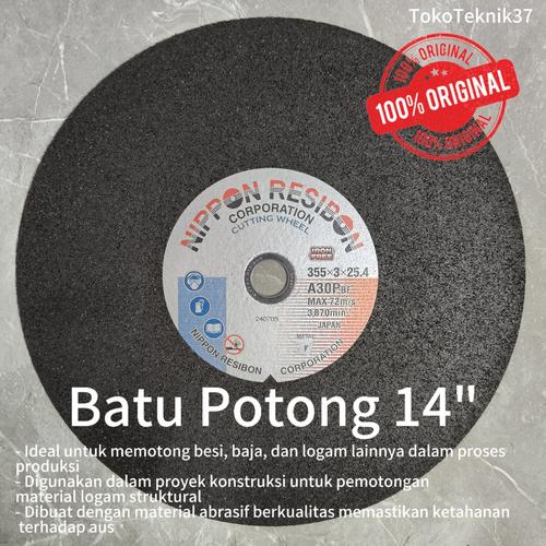 Jual Nippon Resibon Cutting Wheel Batu Potong 14"/355×3×25,4 mm ...