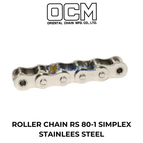 Jual Rantai Roller Chain Single RS 80-1 Stainless Steel Merek OCM ...