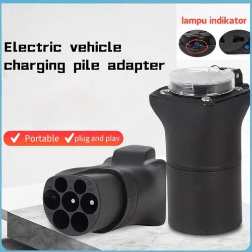 Jual Charger cas charging pile SPKLU type 2 220V adaptor HYB mobil ...