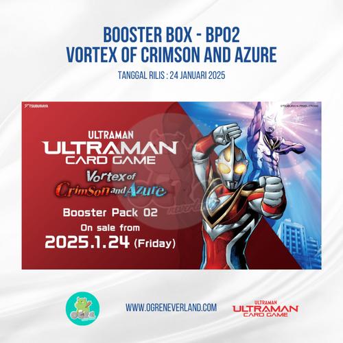 Jual Booster Box BP02 - VORTEX OF CRIMSON AND AZURE - Ultraman Card ...