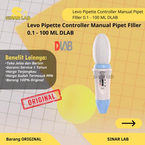 Jual Levo Pipette Controller Manual Pipet FIller 0.1 - 100 ML DLAB ...
