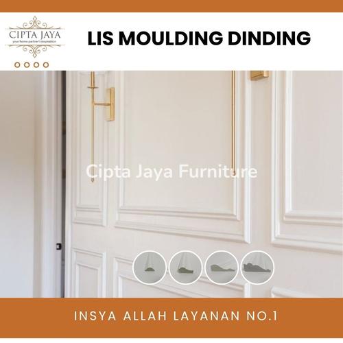 Jual Lis Wall moulding molding premium siap pakai wallpanel 100 120 240 ...