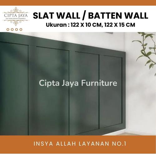 Jual Dekorasi Slat Wall Batten Panel Wall List Dinding Lebar 10 cm & 15 ...