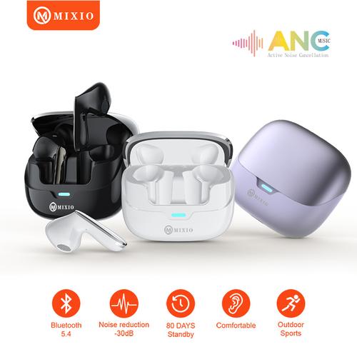 Promo MIXIO X36 ANC ENC Smart 6 Mics Hybrid AI Dual Wireless Earbuds ...