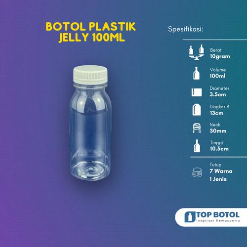 Jual Botol Jelly 100ml PET Ulir | Botol Zam-Zam | Gojek atau Grab ...