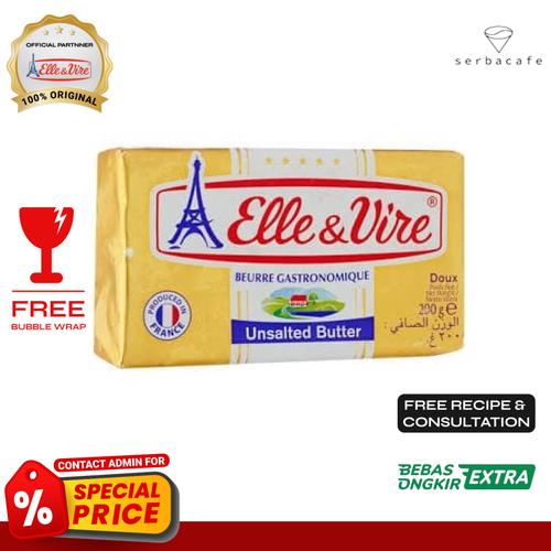 Jual Elle & Vire Unsalted Butter Packets (200 gr) - Jakarta Barat ...