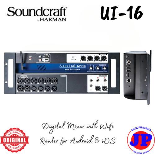 Jual Soundcraft Ui16 Digital Mixer with Wi-Fi Router Original UI-16 ...