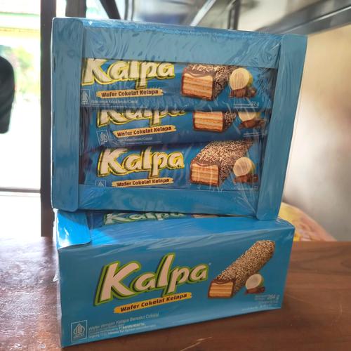 Jual wafer kalpa mayora / wafer rasa coklat kelapa / kalpa isi 12pcs ...