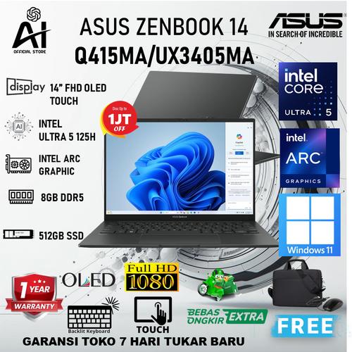 Promo Asus Zenbook 14 OLED Q415MA / UX3405MA Touch Ultra 5 125H 8GB ...