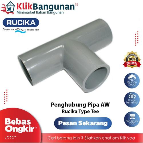 Promo RUCIKA TEE AW BERBAGAI UKURAN / FITTING PIPA / FITTING PRALON / FITTING PERALON ...