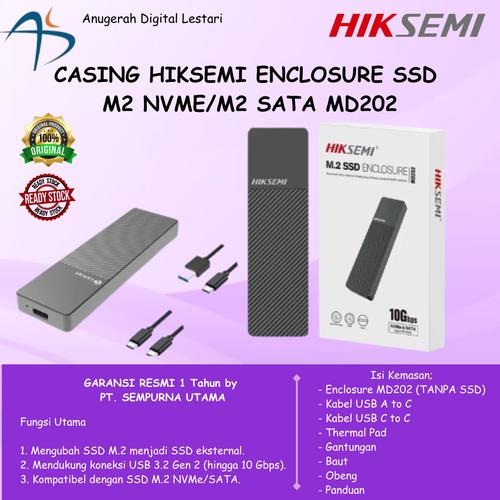 Jual Casing SSD M2 NVME M2 SATA Hiksemi MD202 SSD Enclosure - Jakarta ...