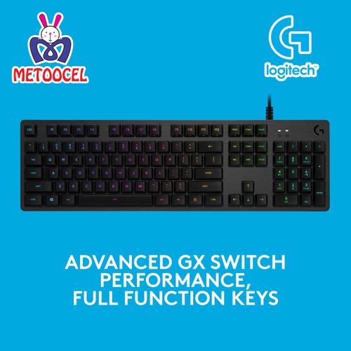 Promo Logitech G512 Keyboard Gaming Mechanical RGB Lighting Kabel Wired ...