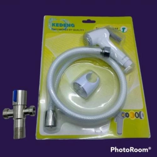 Jual Toilet shower set putih / Jet shower putih komplit set - Jakarta ...