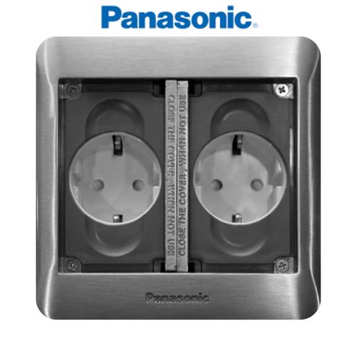 Jual Double stop kontak lantai Panasonic floor / Meja Table 2 Schuko ...