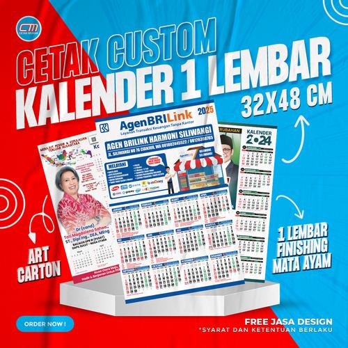 Jual Kalender dinding - Tahun 2025 - Custom Design - Bahan Tebal ...