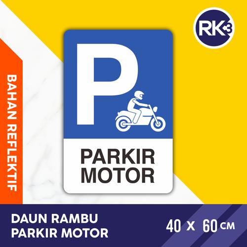 Jual Rambu Parkir Motor - Ukuran 40 cm x 60 cm - Bahan Aluminium ...