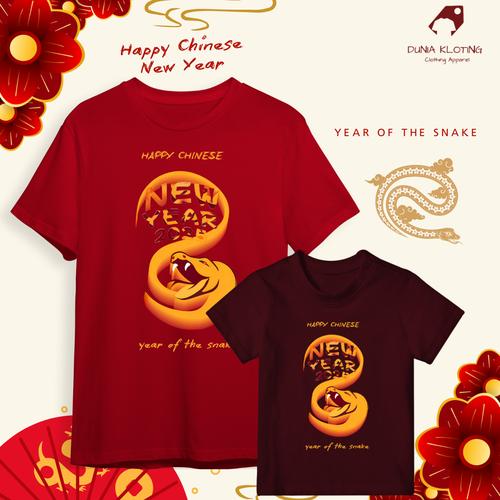 Jual Baju imlek 2025 / kaos imlek 2025 / baju keluarga imlek / kaos ...